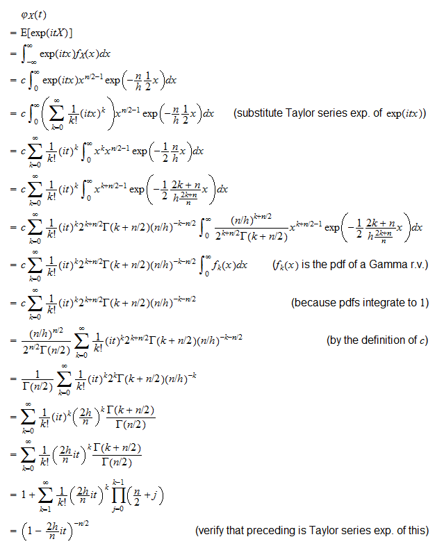 Gamma Distribution Mean Variance Proofs Exercises