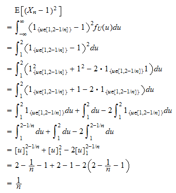 Mean square convergence