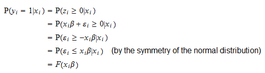 Probit Classification Model or Probit Regression 